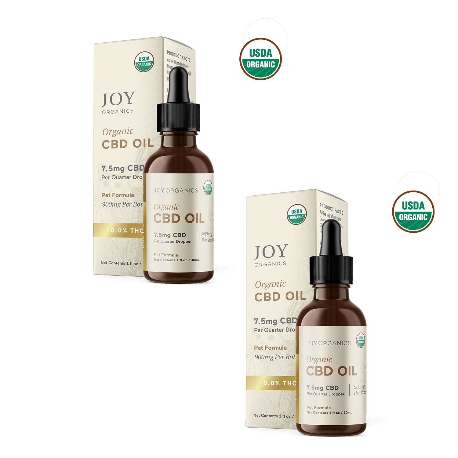 900mg CBD Pet Tinctures Value Pack – Joy Organics